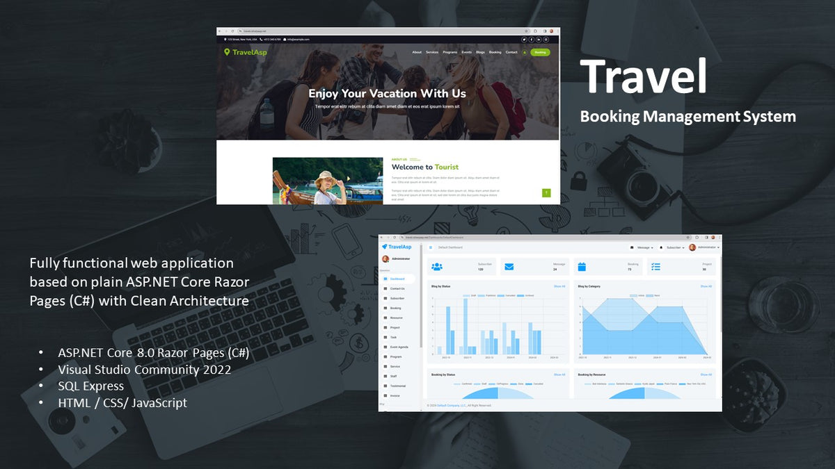 Travel Booking Management System - ASP.NET Core 8.0 Razor Pages (C#) – INDOTALENT STORE