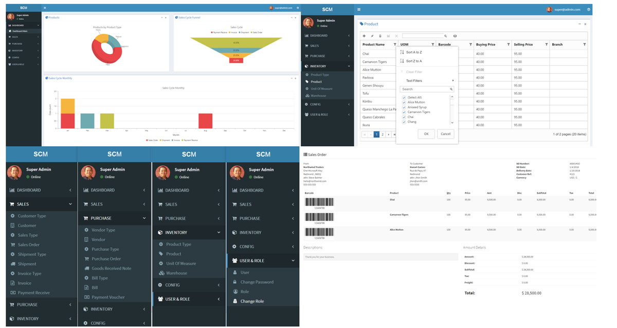HADE - Supply Chain Management (SCM) System in ASP.NET Core 5.x.x MVC – INDOTALENT STORE