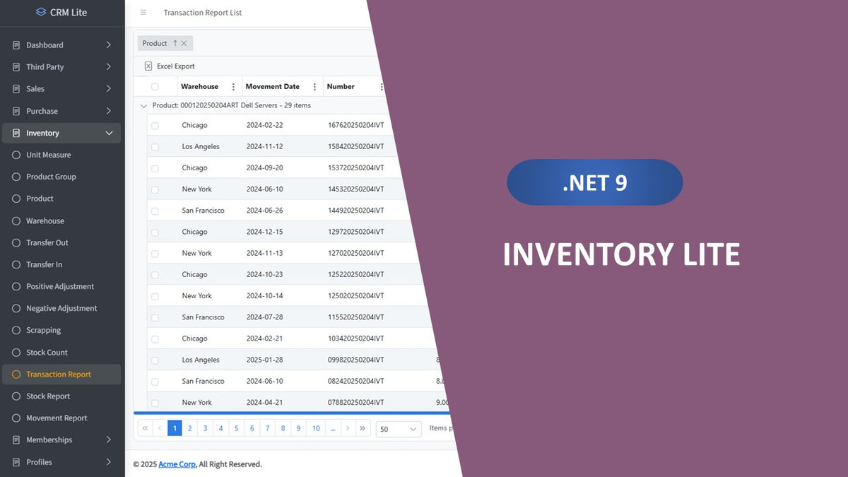 Inventory Management System - ASP.NET Core Razor Pages 9.x Source Code ...