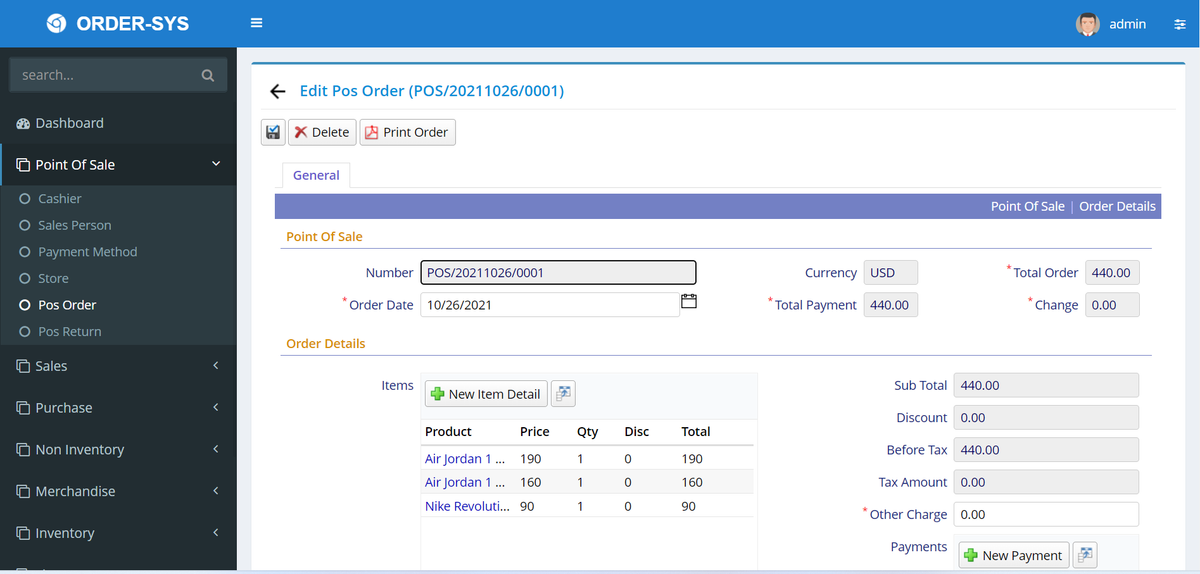 Order Sys - Order Management System – INDOTALENT STORE